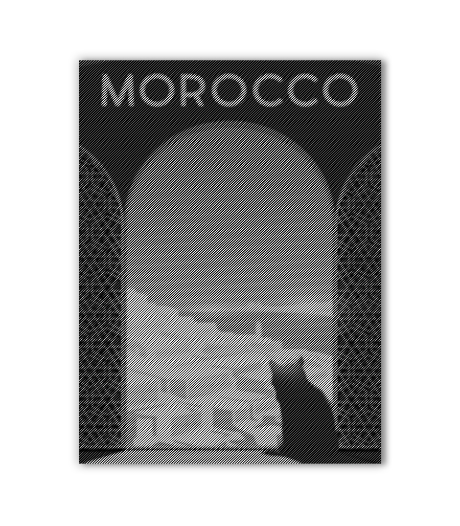 Tableau Moderne 'Majesté du Maroc' pour Salon Marocain